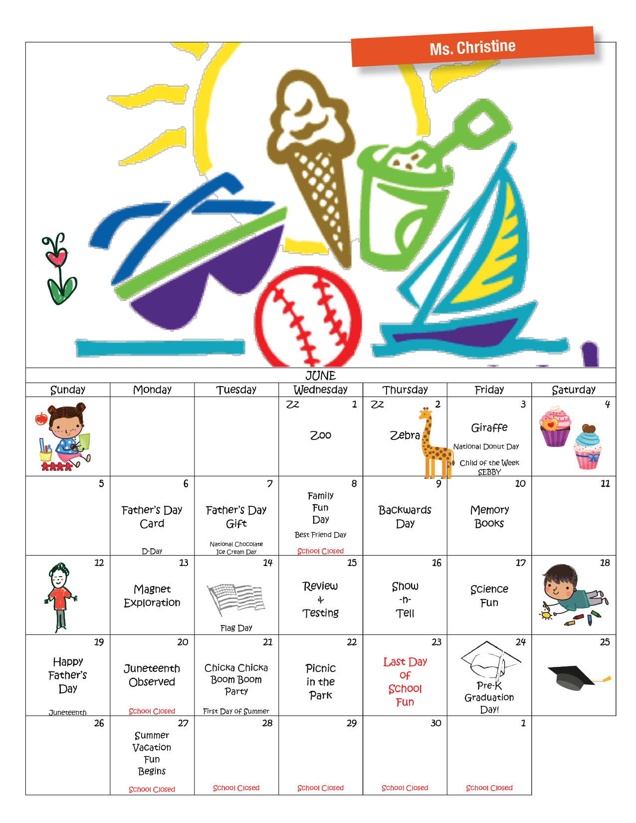 June Newsletter 2022 - Discovering Me Nursery School